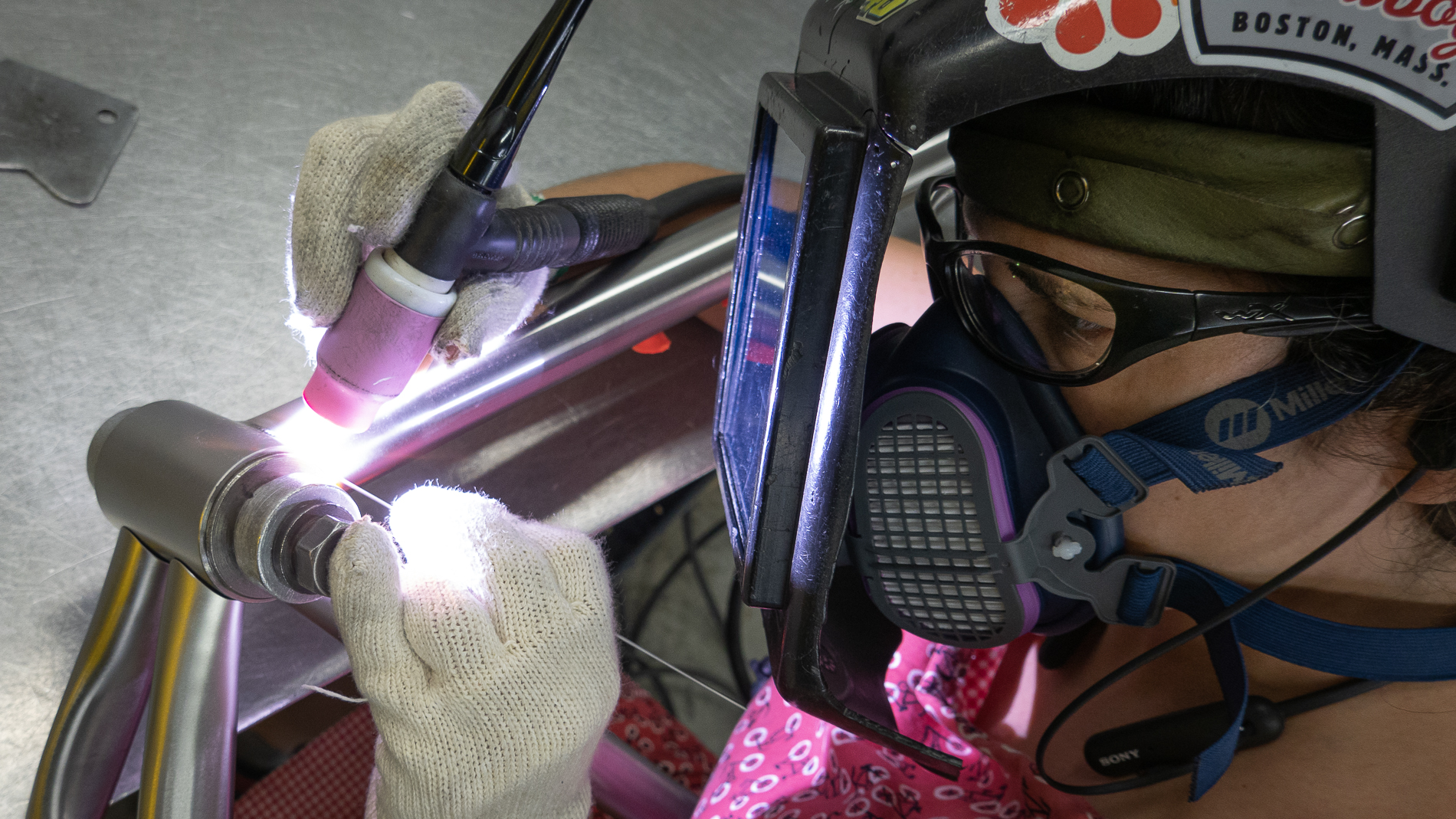 Welding bottom bracket – Seven Cycles